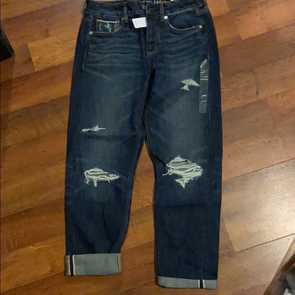 Brand New American Eagle Tomgirl Jeans - Gem